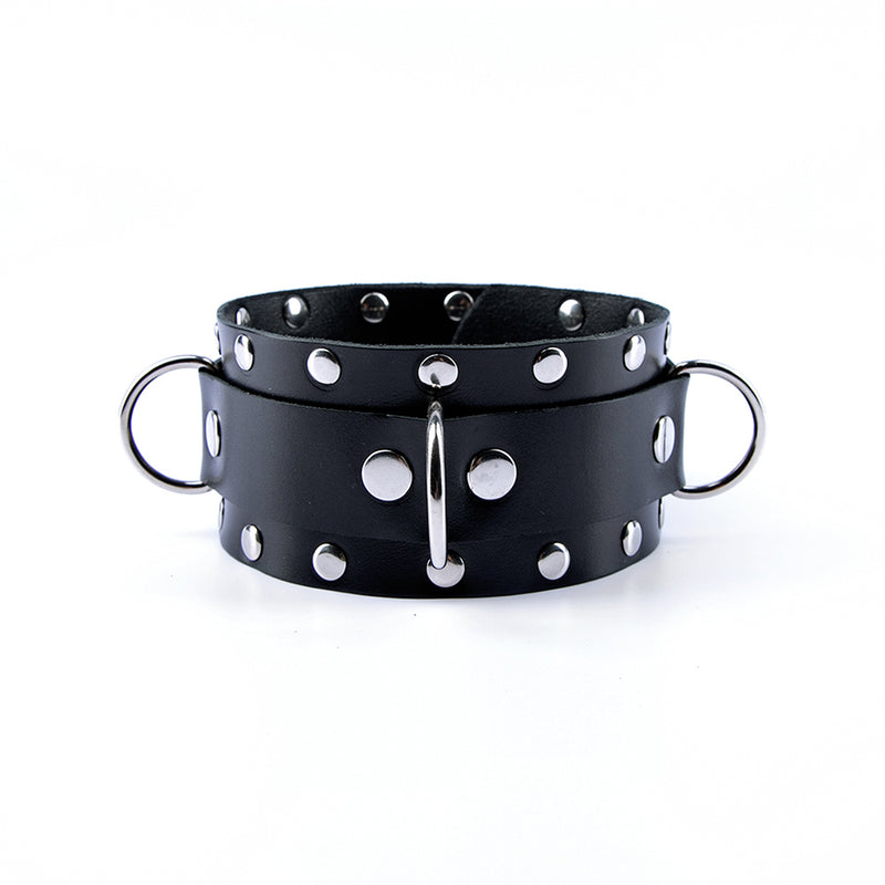 Male Bondage Gay Bdsm Gear Handmade Leather Male Sub Collars 0700